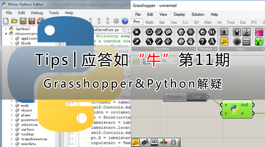 应答如牛第11期：Grasshopper & Python 解疑 | Rhino3D Tips